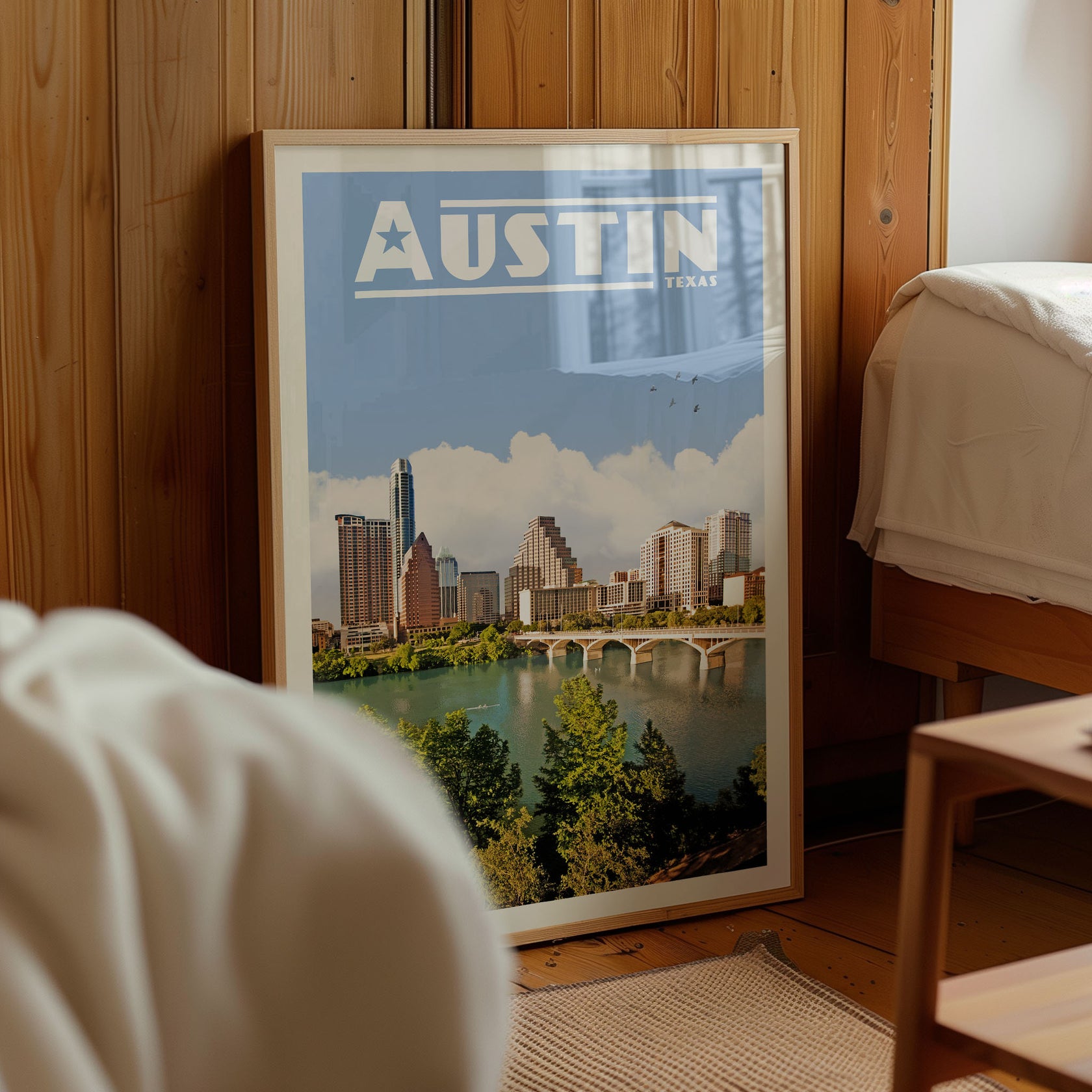 Austin, Texas Vintage Wall Art Travel Poster | Vintaprints