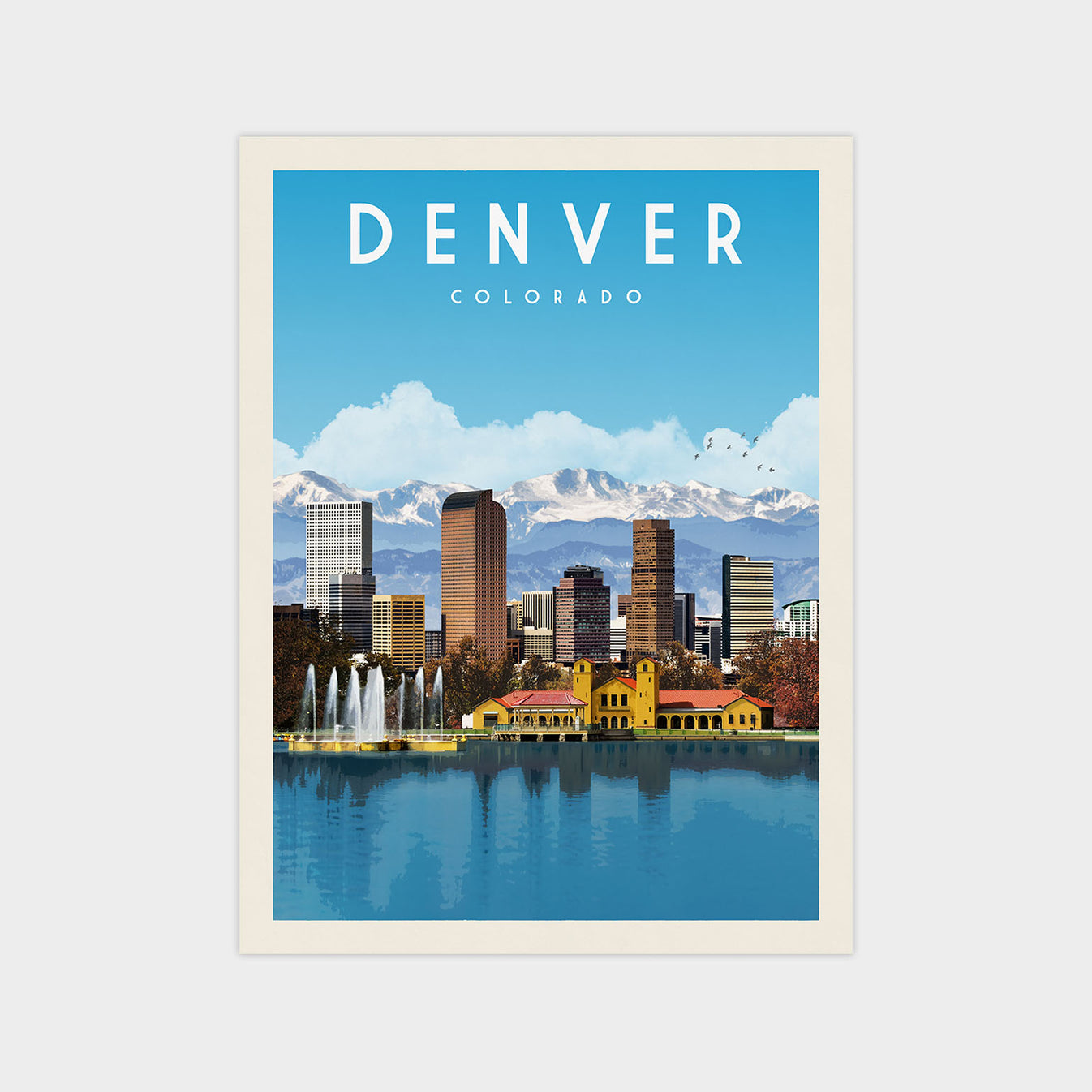 Denver, Colorado Vintage Wall Art Travel Poster | Vintaprints