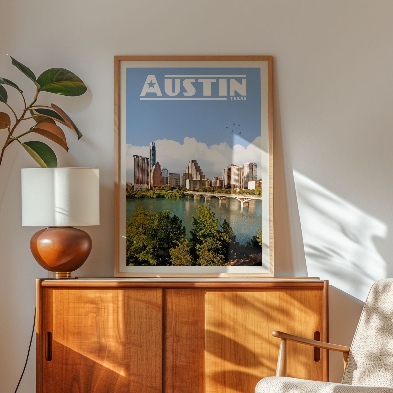 Austin, Texas Vintage Wall Art Travel Poster | Vintaprints