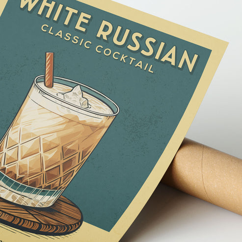 White Russian - Classic Cocktail Poster – Vintaprints