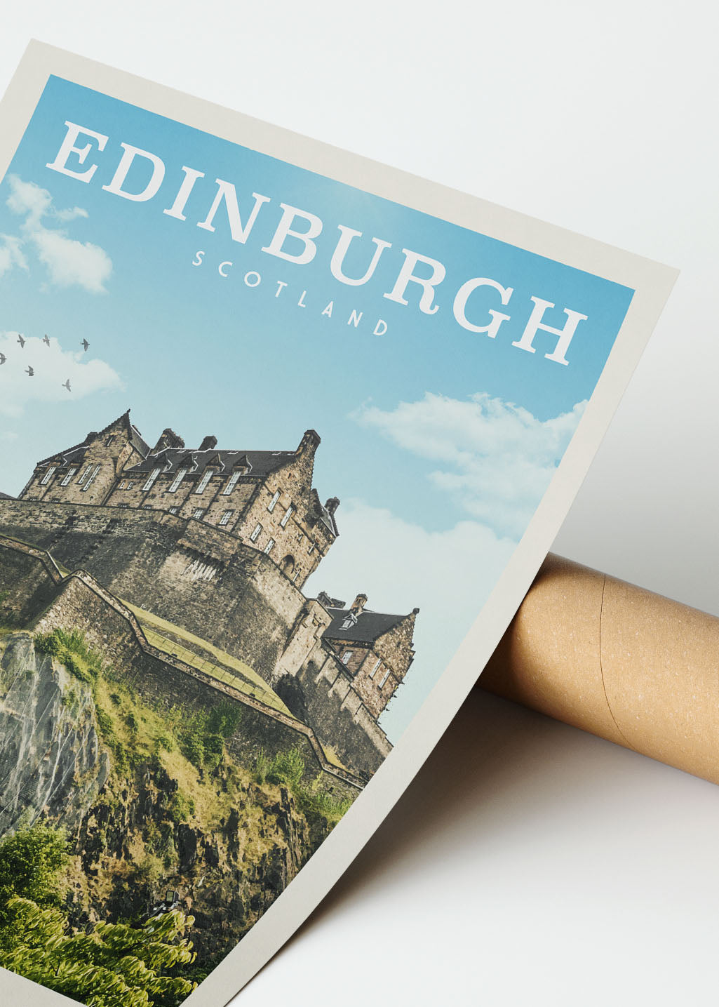 Edinburgh, Scotland Vintage Wall Art Travel Poster | Vintaprints